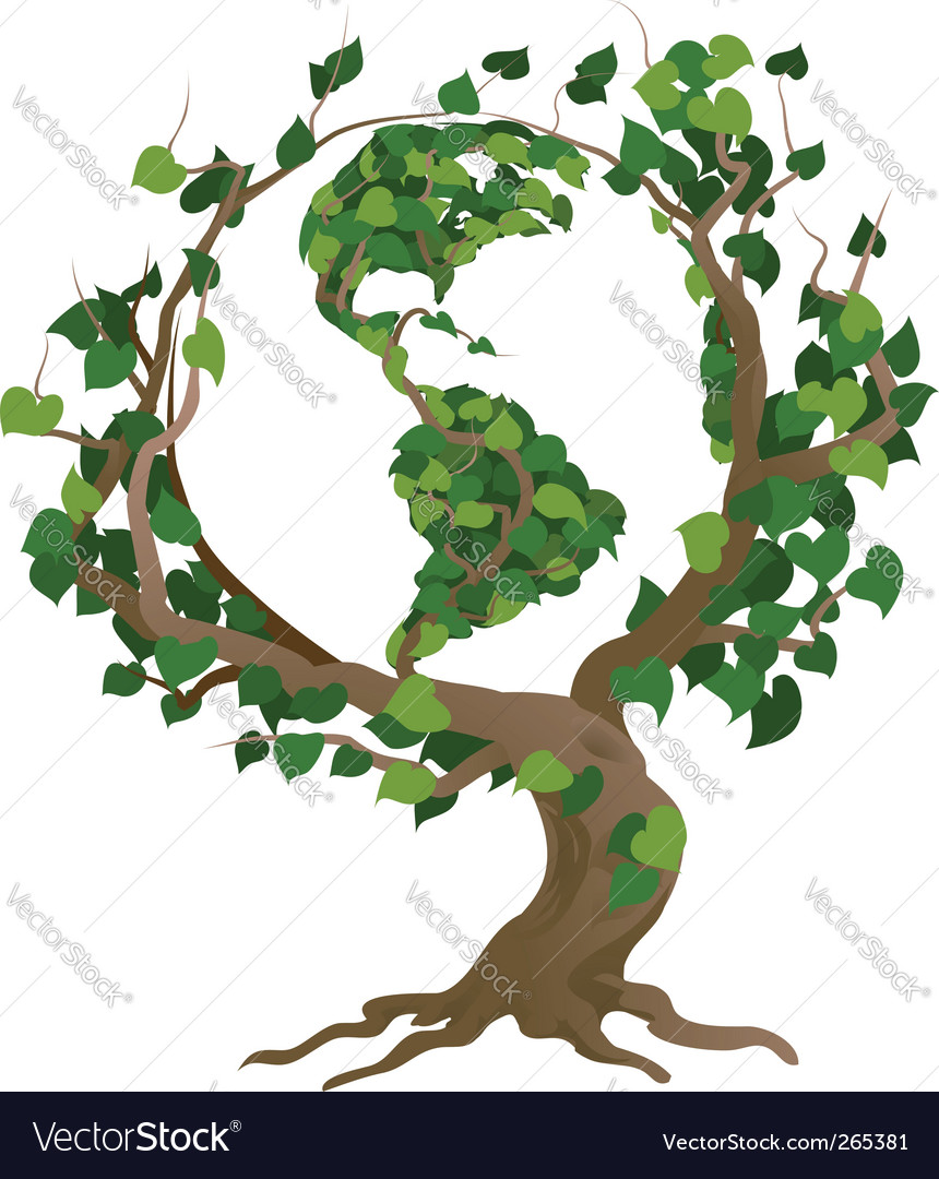 World tree Royalty Free Vector Image - VectorStock