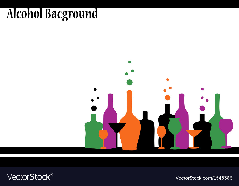 Alcohol background Royalty Free Vector Image - VectorStock