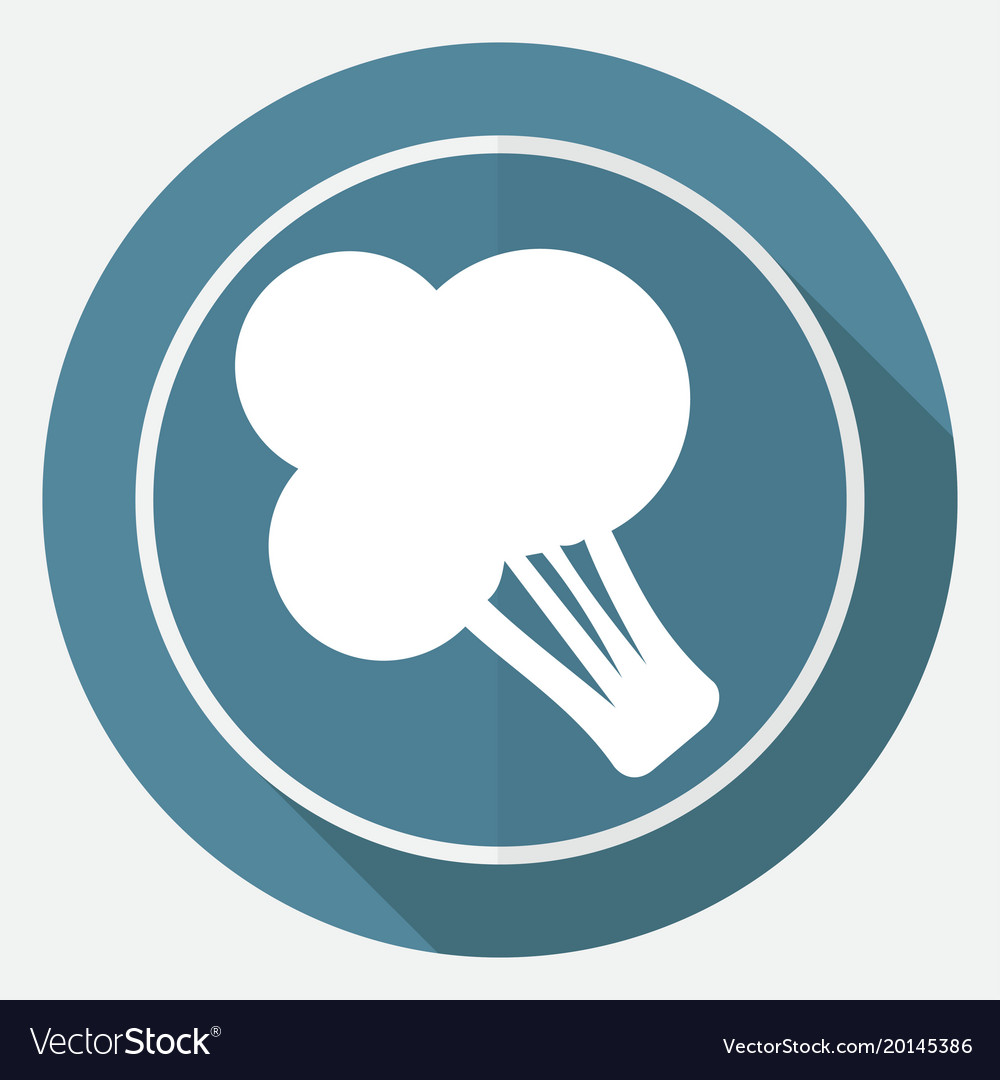 Broccoli icon Royalty Free Vector Image - VectorStock
