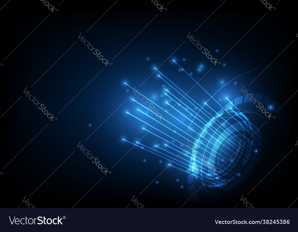 Connection Line On Networking Telecommunication Vector Image