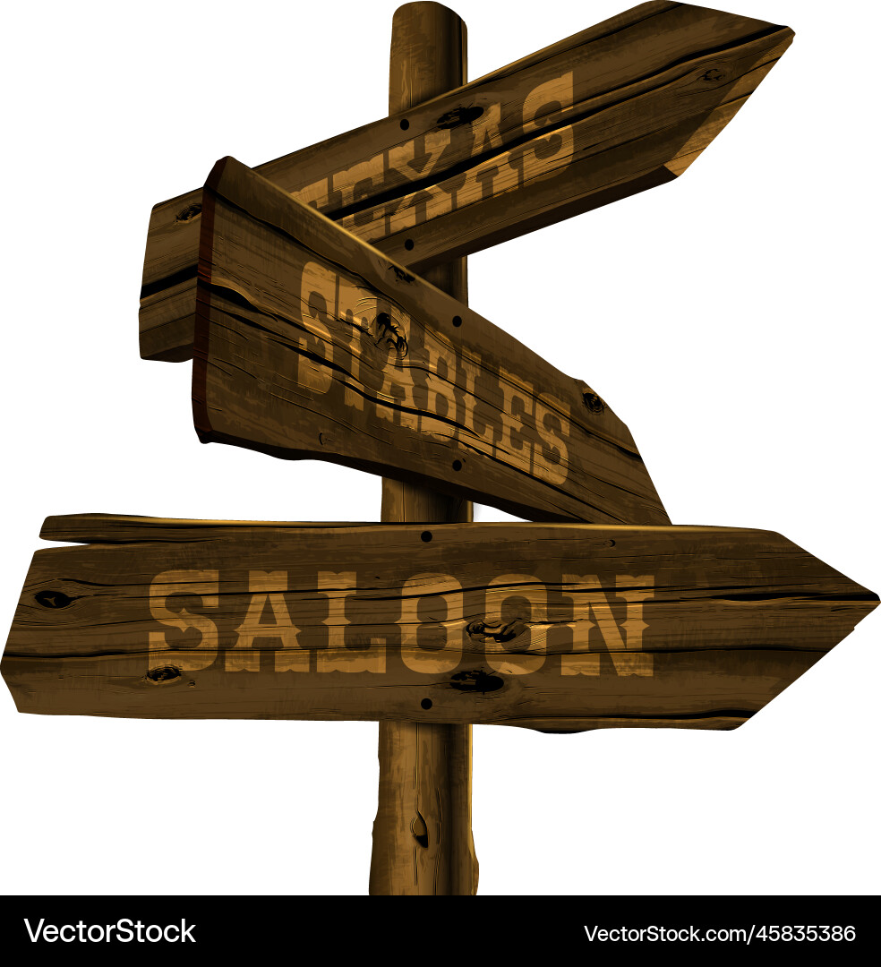 Road signs in retro style highly realistic Vector Image