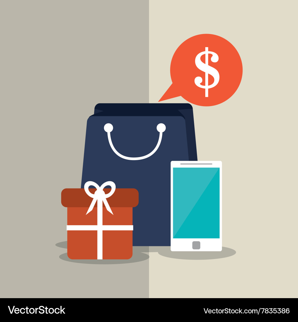 Shopping online design Royalty Free Vector Image