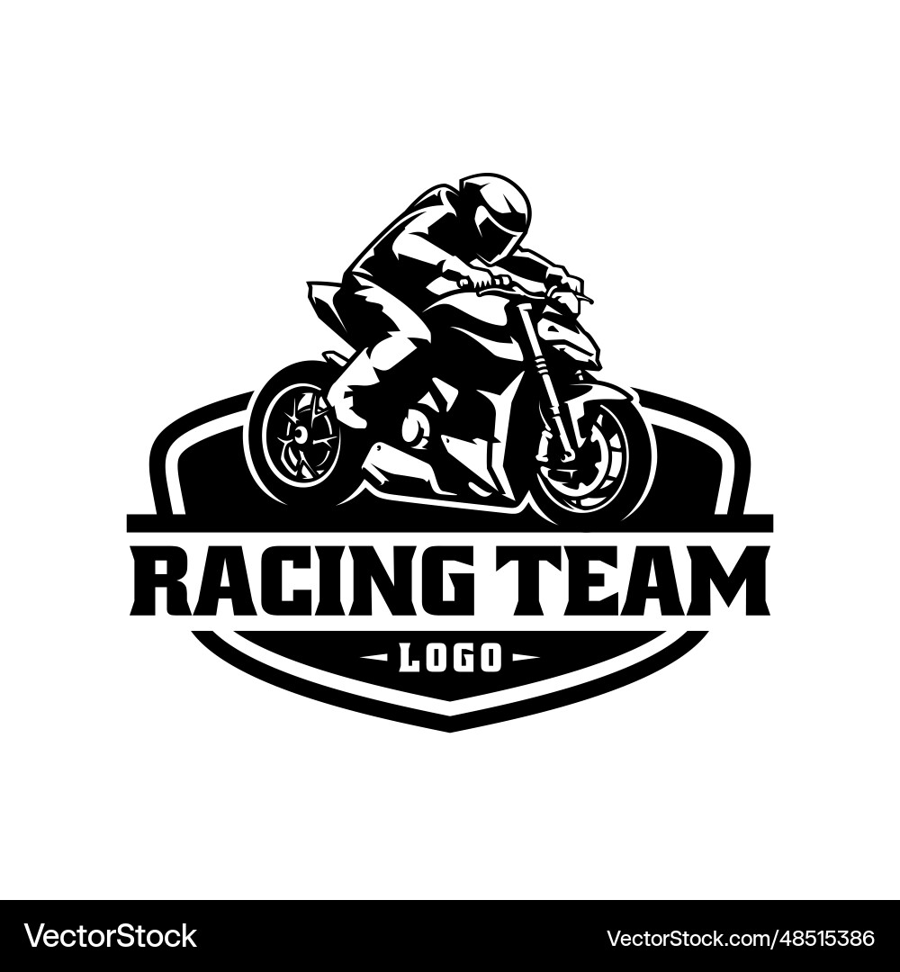 Super bike racing logo Royalty Free Vector Image