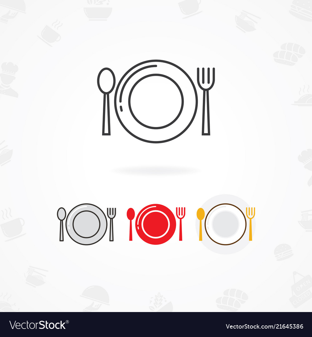 Table setting icon Royalty Free Vector Image - VectorStock
