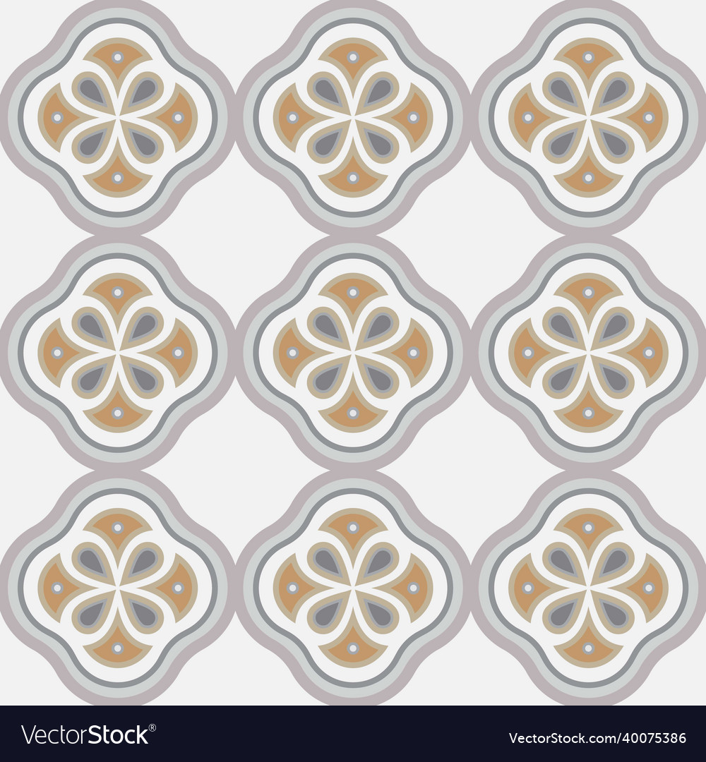Vintage tile pattern Royalty Free Vector Image