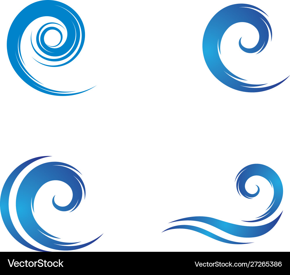 Wave symbol icon design Royalty Free Vector Image