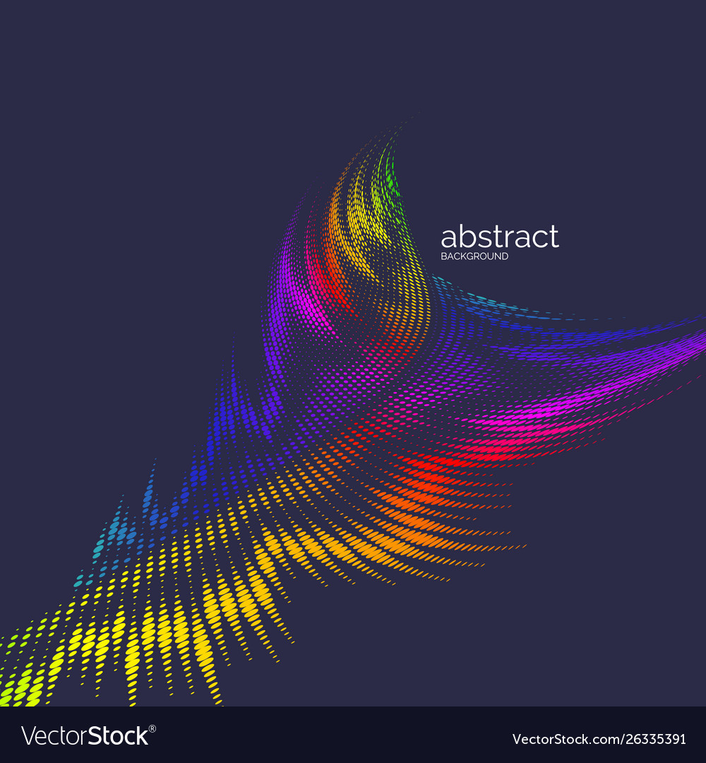 Abstract background with dynamic waves Royalty Free Vector