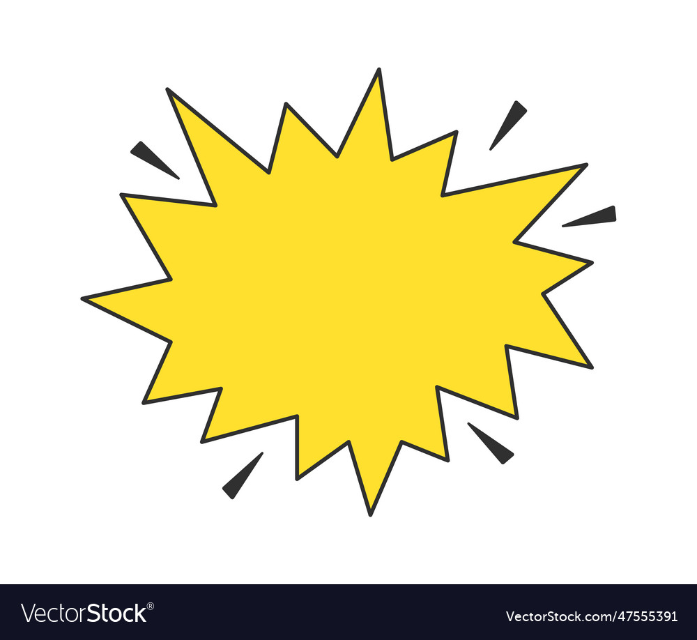Comic cartoon explosion Royalty Free Vector Image