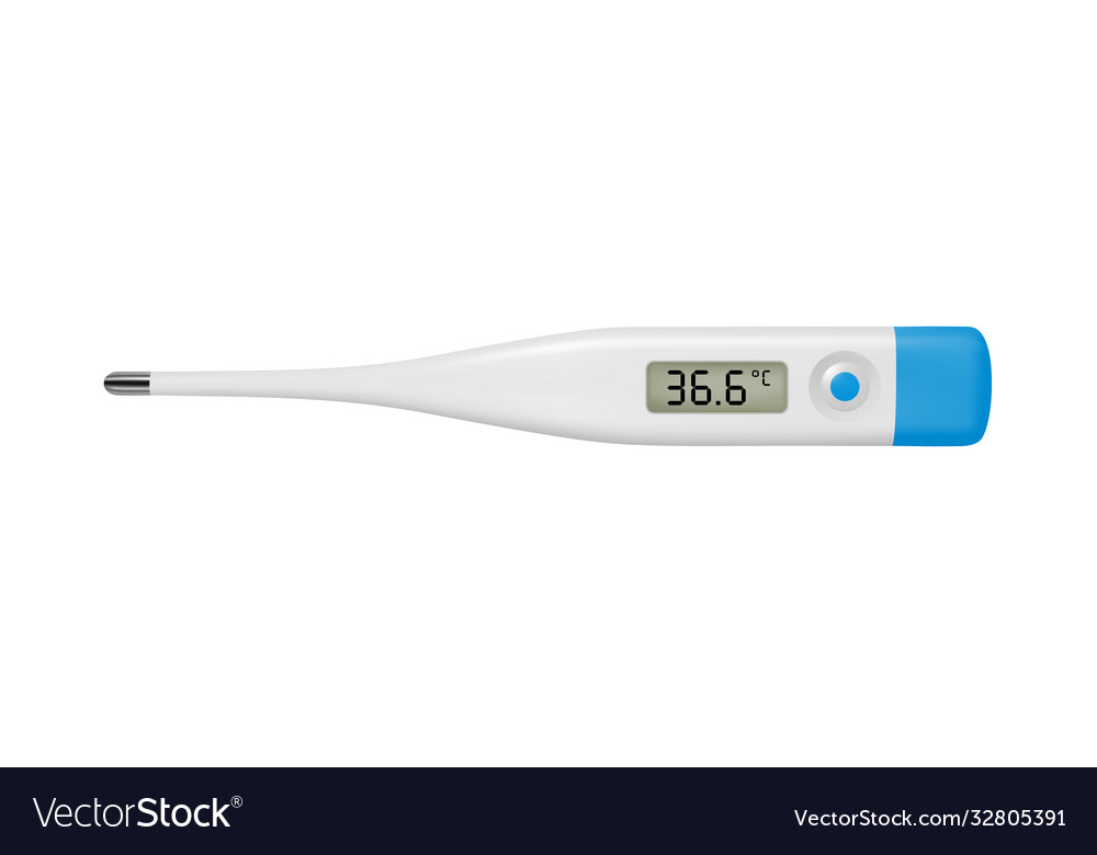 Electronic thermometer Royalty Free Vector Image