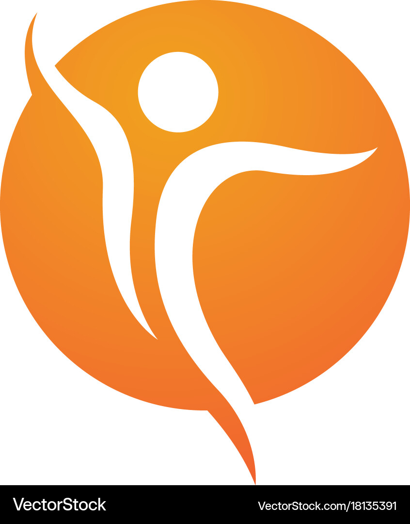 Healthy life logo icon Royalty Free Vector Image