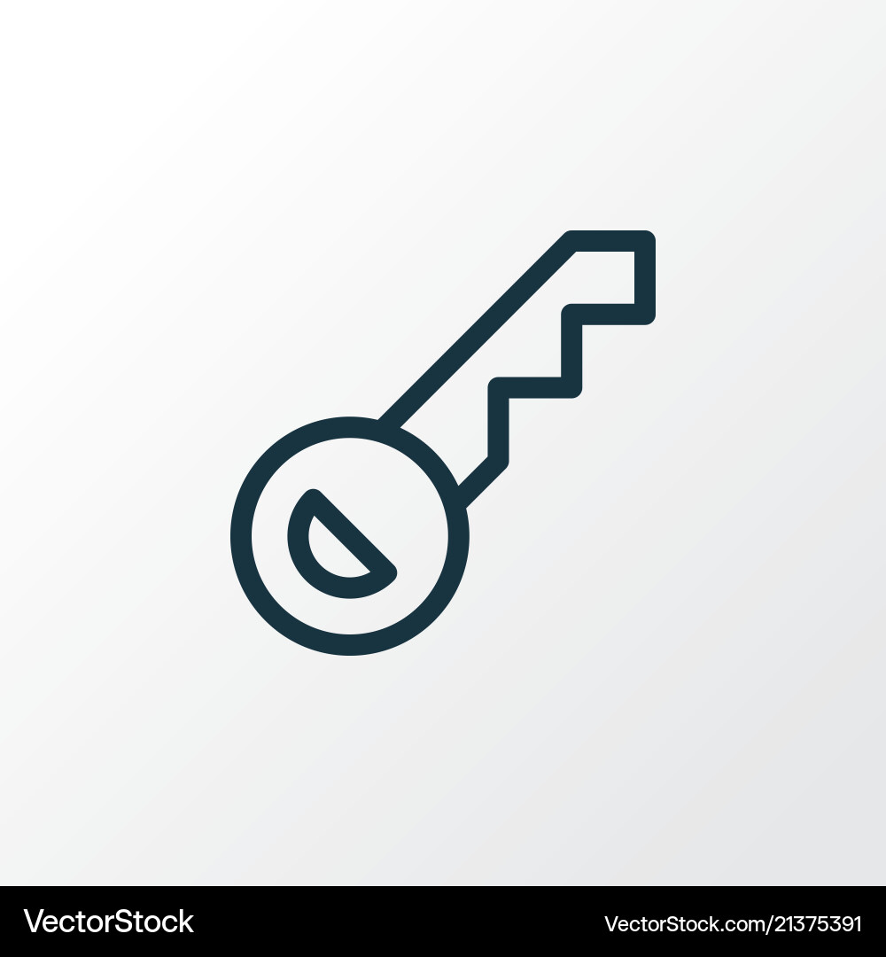 Key icon line symbol premium quality isolated Vector Image