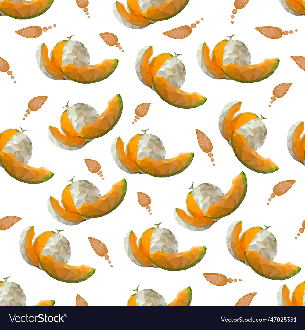 Melon pattern Royalty Free Vector Image - VectorStock