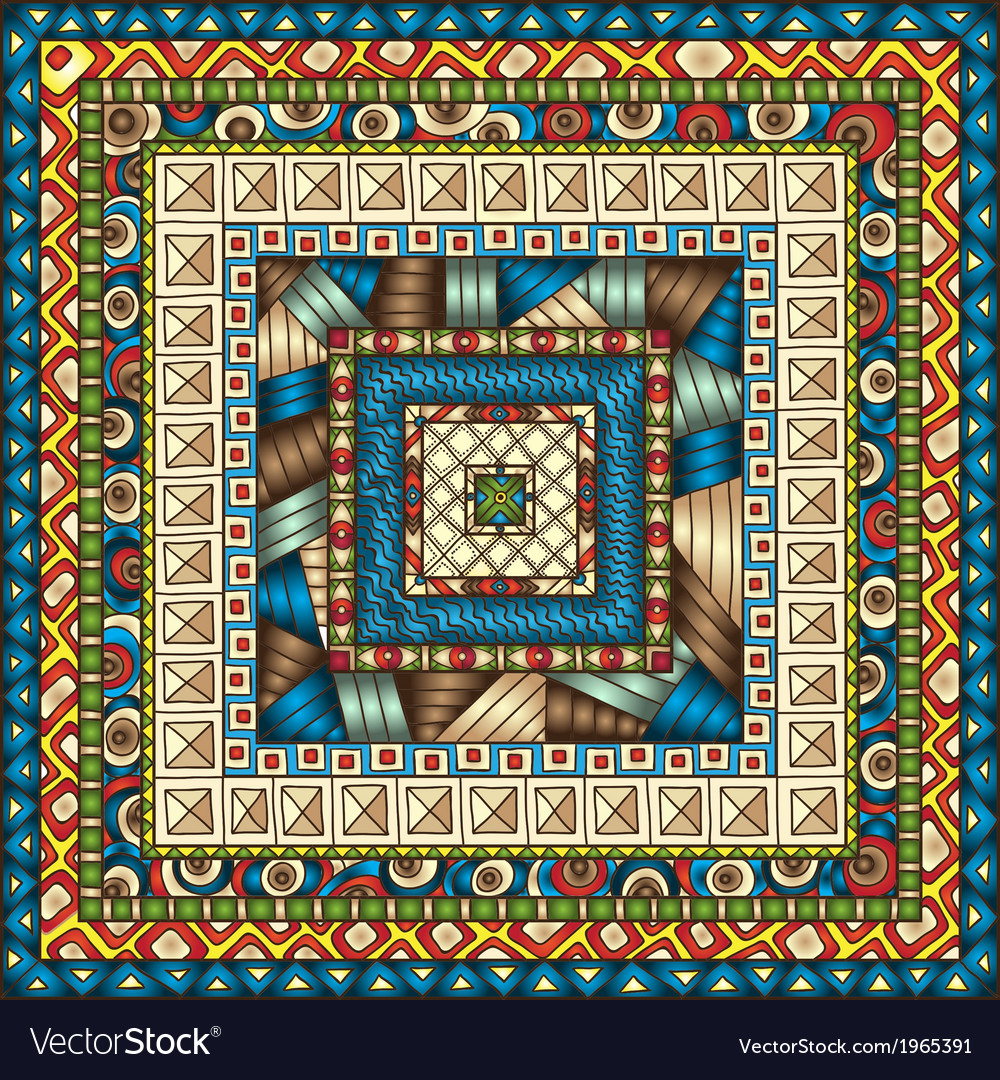 Seamless pattern with geometric elements Vector Image