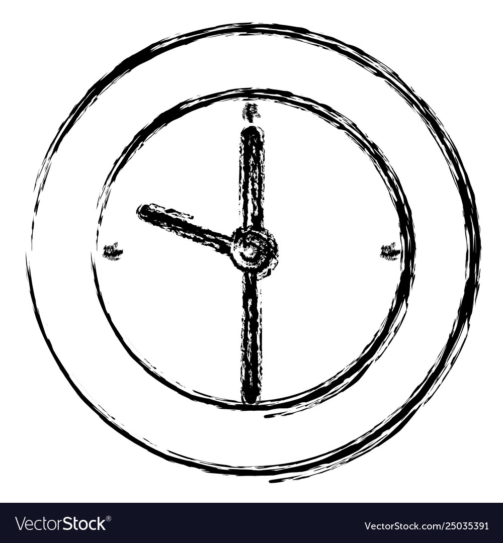 Time clock isolated icon Royalty Free Vector Image