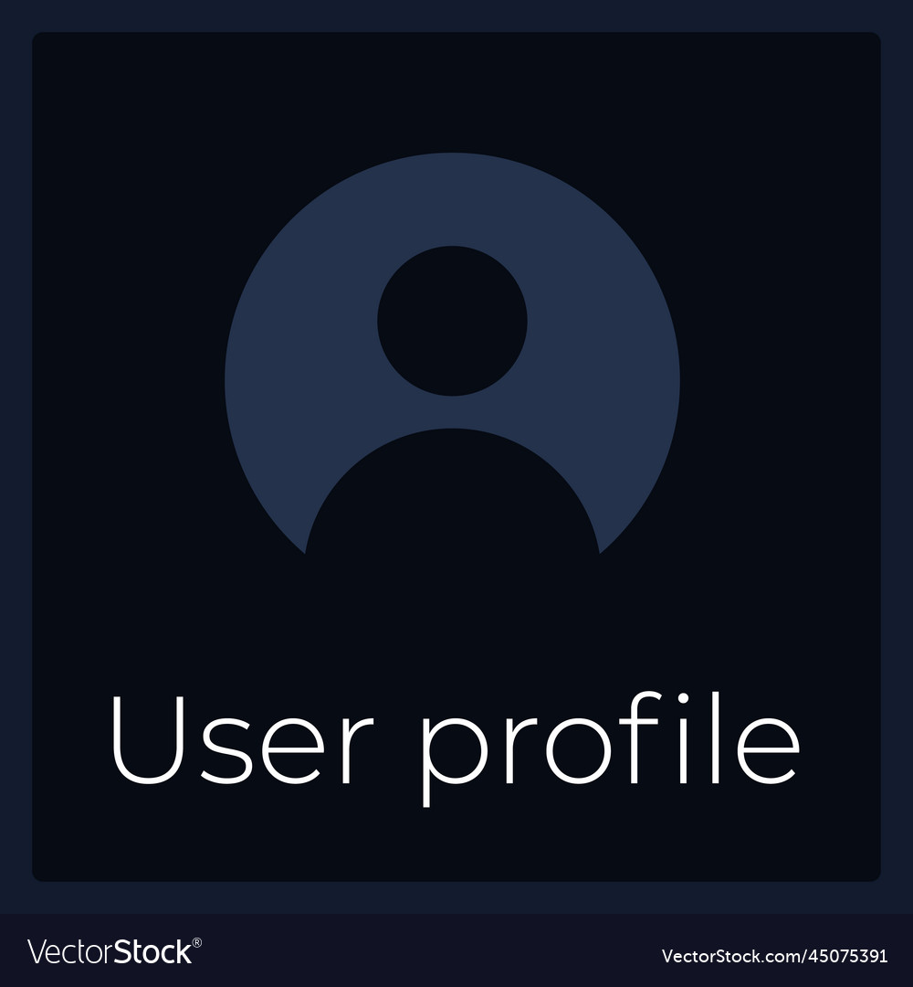 User Profile Ui Element Template Royalty Free Vector Image