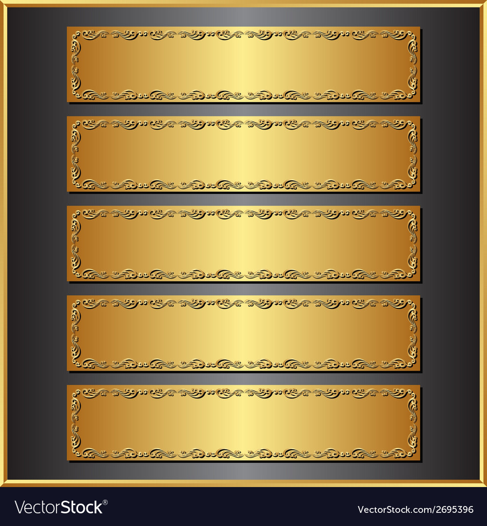 Five banners Royalty Free Vector Image - VectorStock