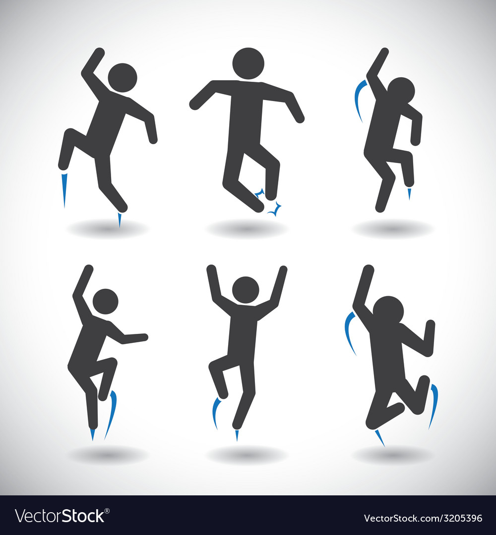 Jump design Royalty Free Vector Image - VectorStock