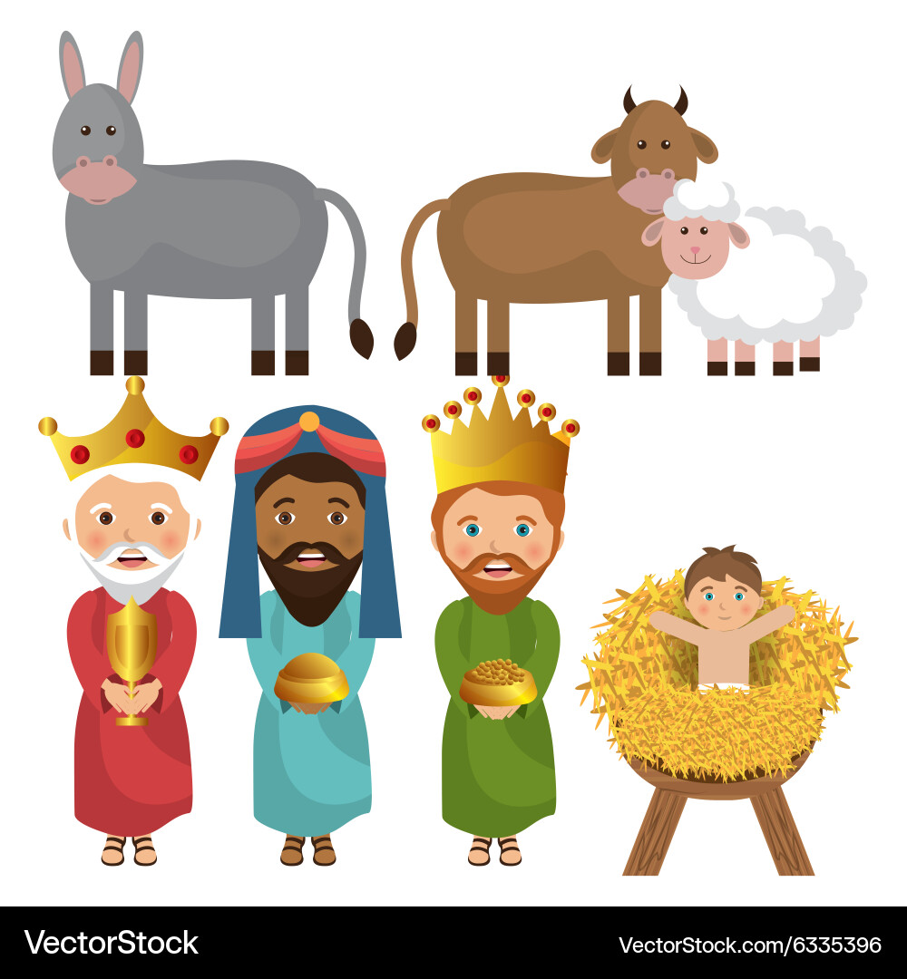 Merry christmas cartoons Royalty Free Vector Image