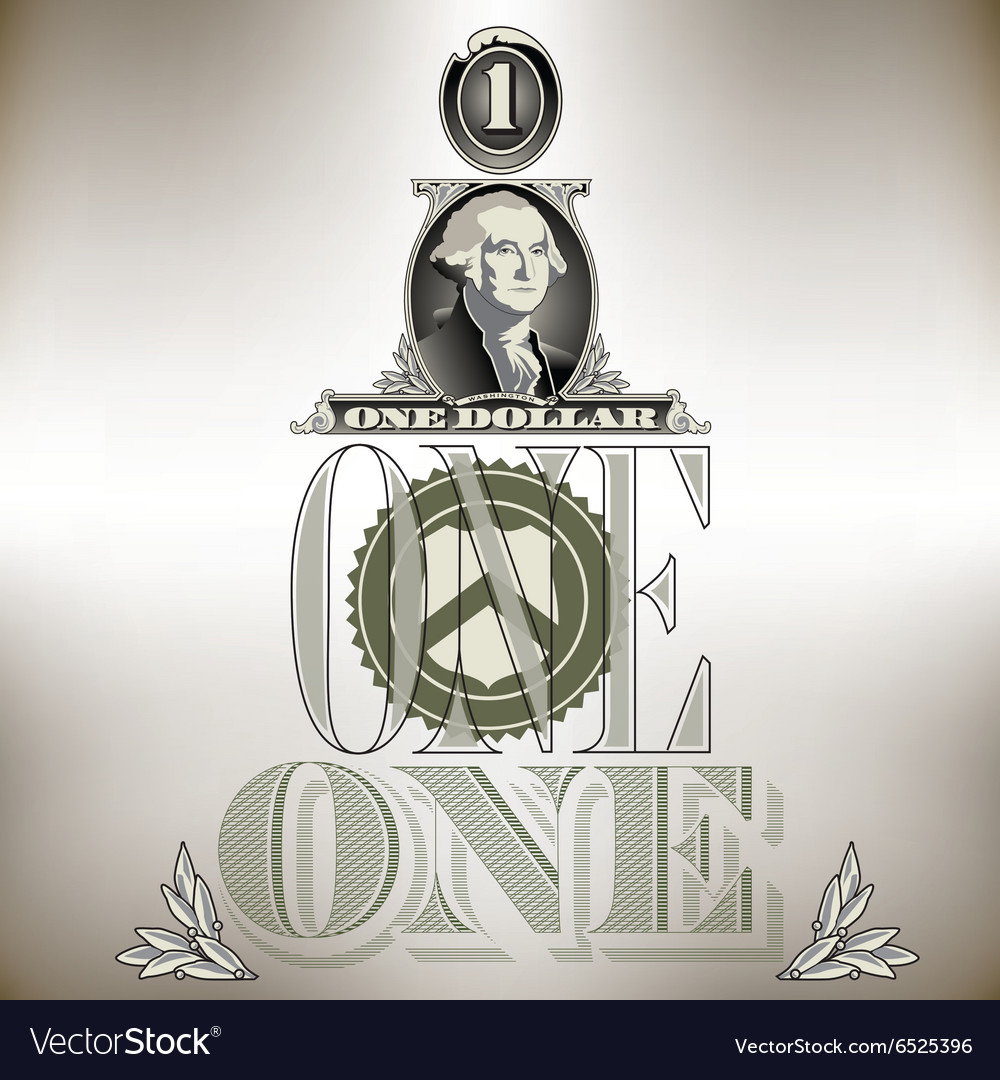 One Royalty Free Vector Image - VectorStock