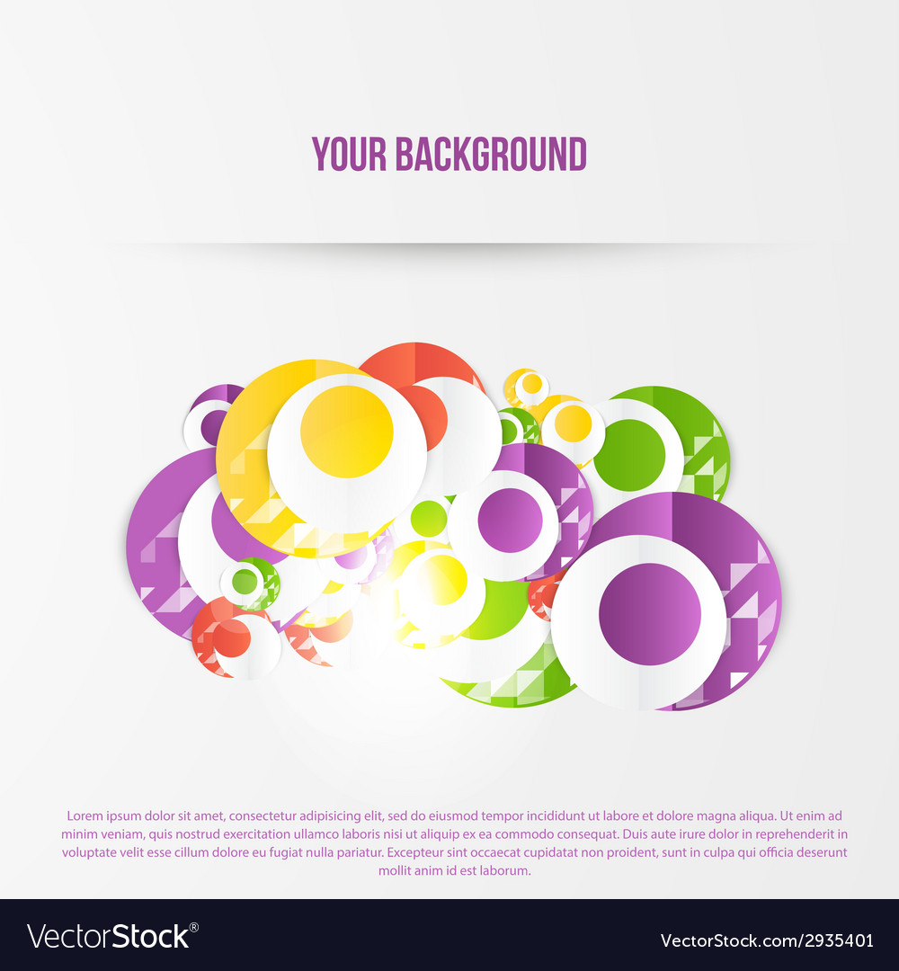 Abstract circles template object web Royalty Free Vector