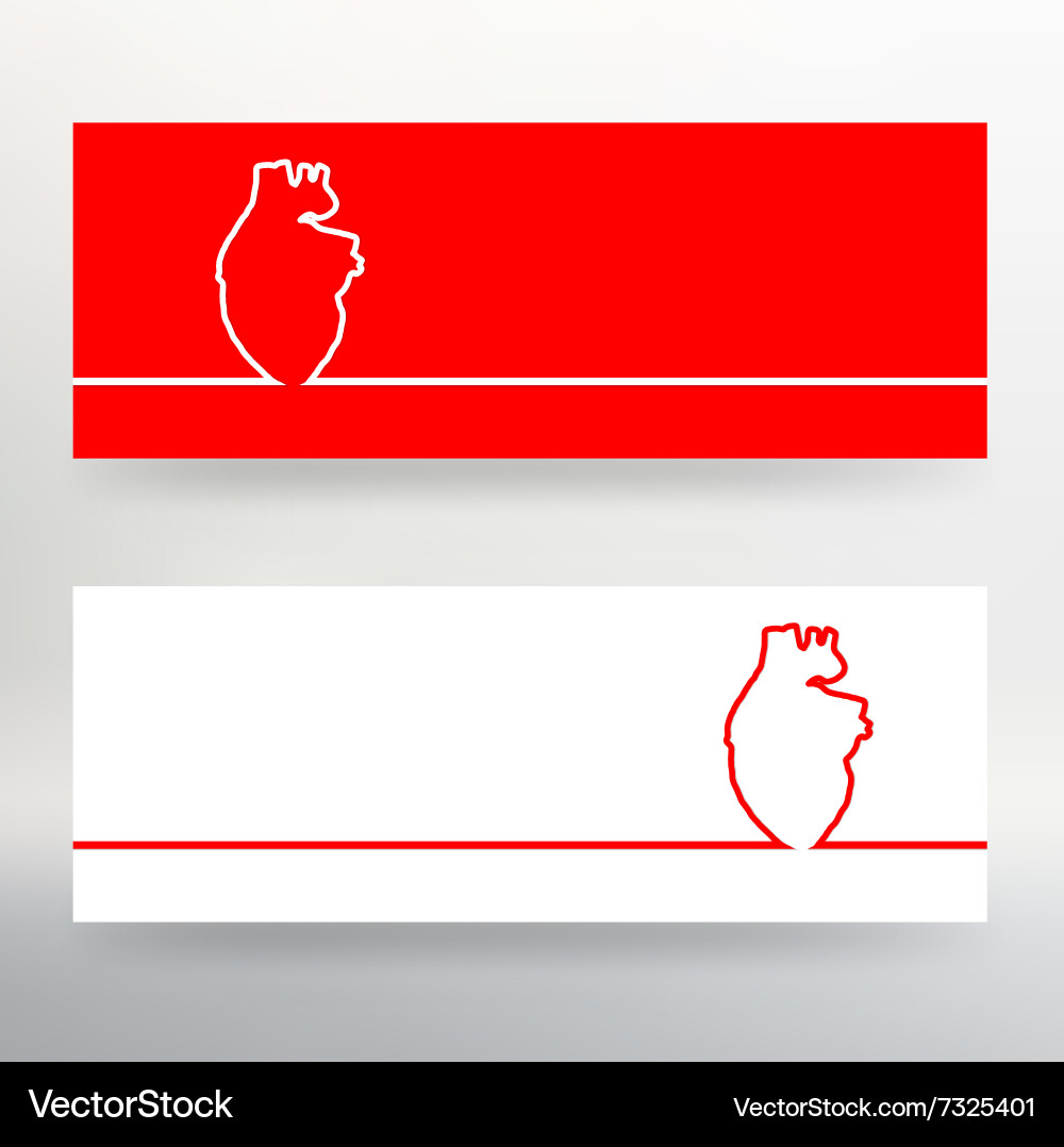 Creative concept background of the human heart Vector Image