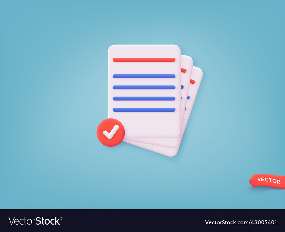 Documents papers icon stack of sheets with Vector Image