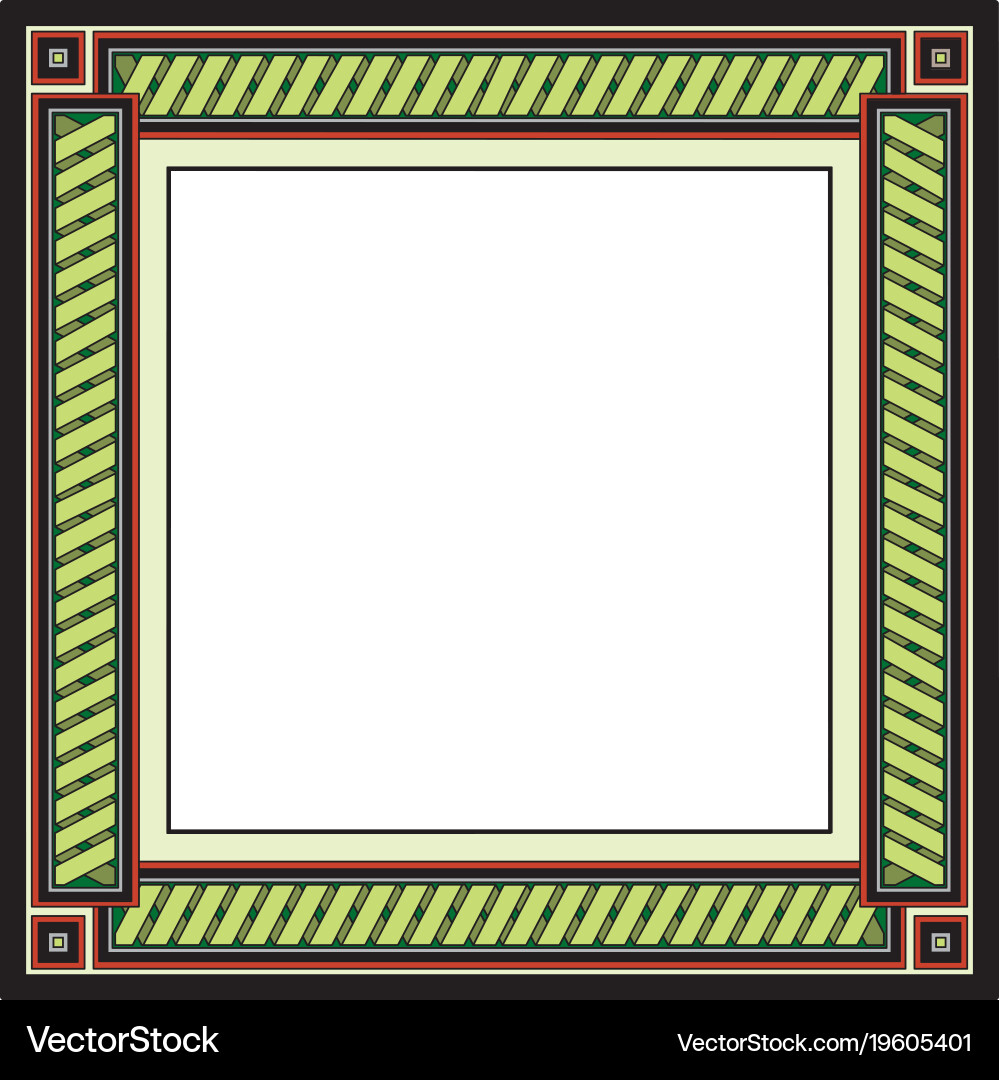Green frame Royalty Free Vector Image - VectorStock