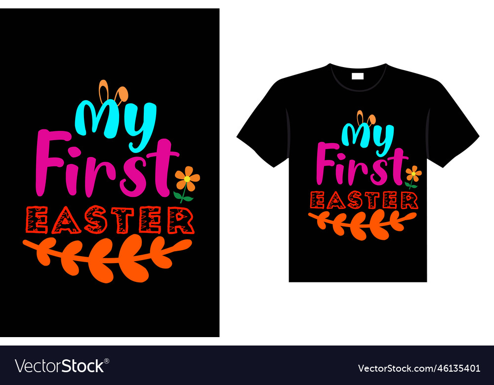 My first easter Royalty Free Vector Image - VectorStock