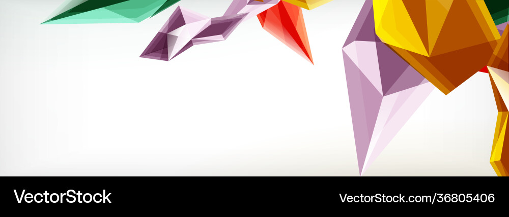 3d triangles and pyramids abstract Royalty Free Vector Image