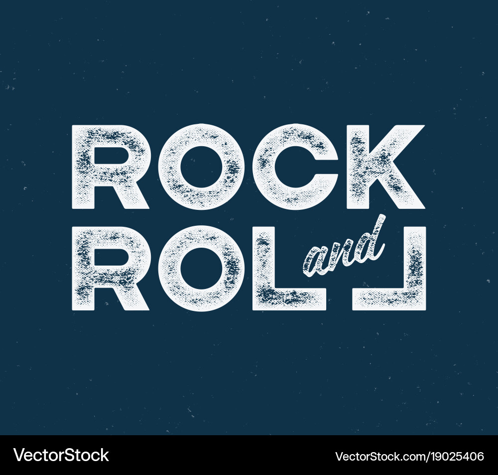 Rock and roll t-shirt apparel design Royalty Free Vector