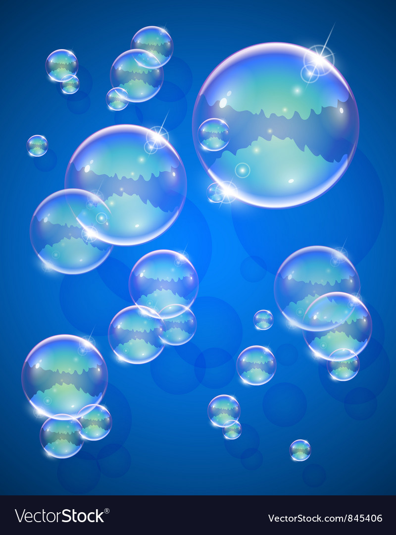 Soap bubble abstract Royalty Free Vector Image
