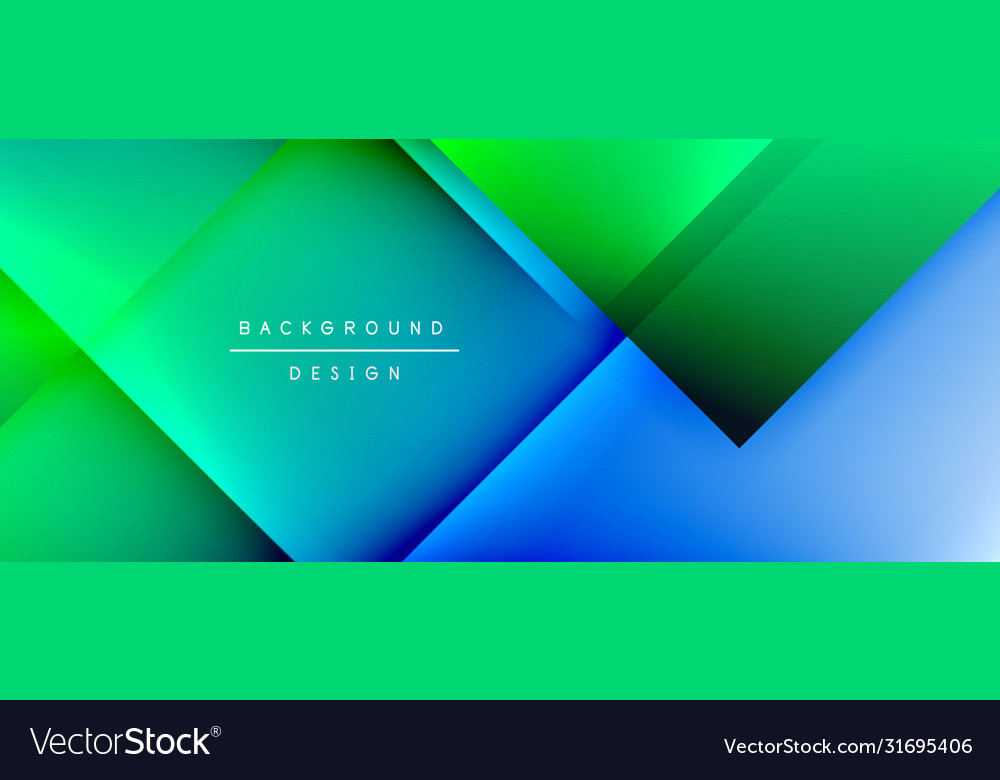 Square shapes composition fluid gradient Vector Image