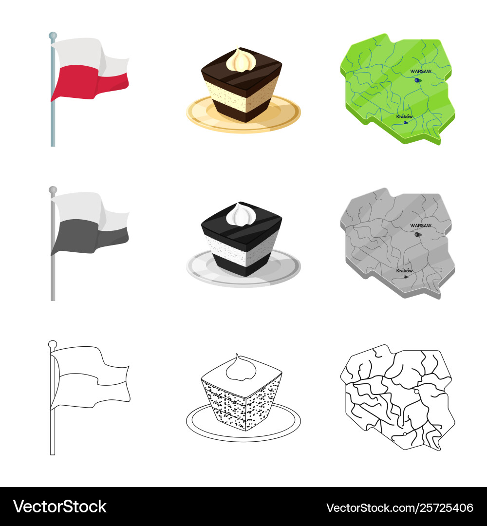 Traditional and tour symbol Royalty Free Vector Image