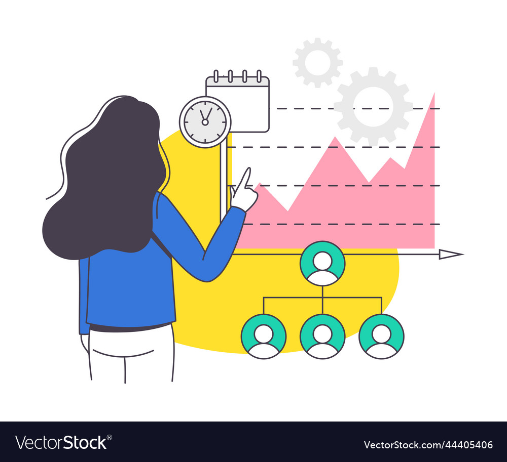 Woman app dev professional developing software Vector Image