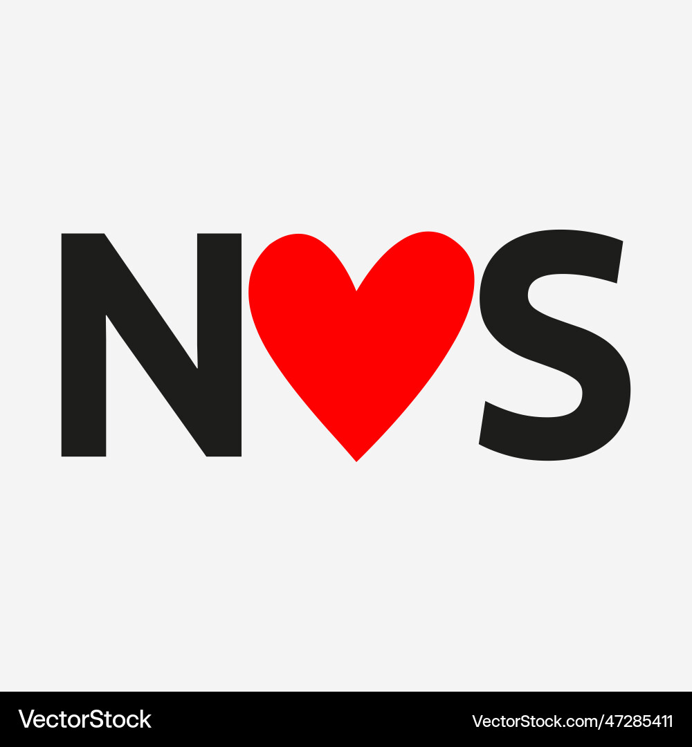 N love s t-shirt graphics Royalty Free Vector Image