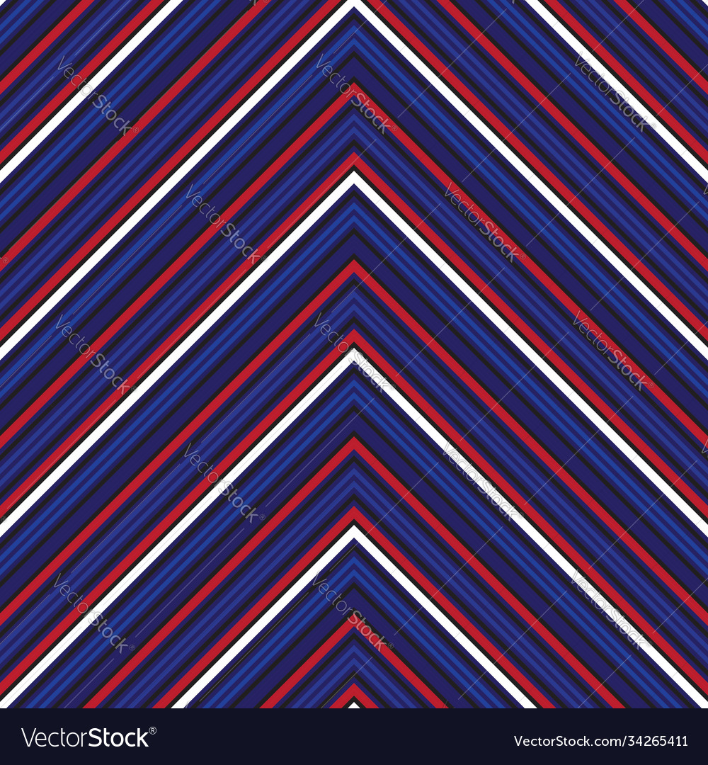 Red chevron diagonal stripes seamless pattern Vector Image