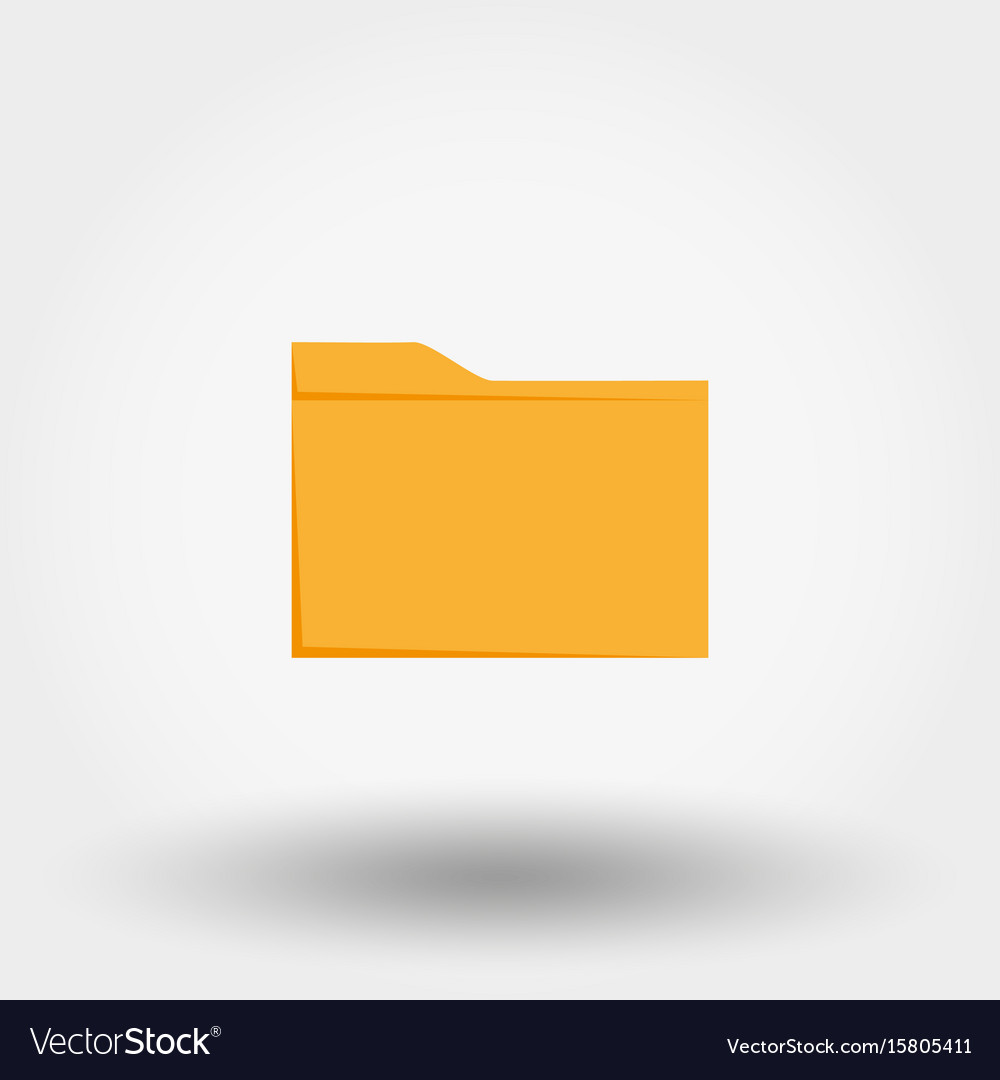 Simple Flat Folder Icon Royalty Free Vector Image