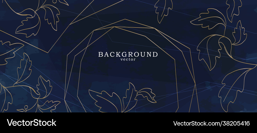 Abstract background art with botanical leaves Vector Image