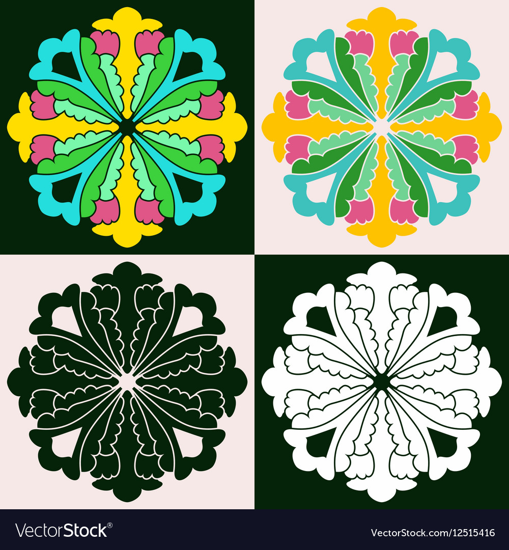 Abstract circular pattern Royalty Free Vector Image