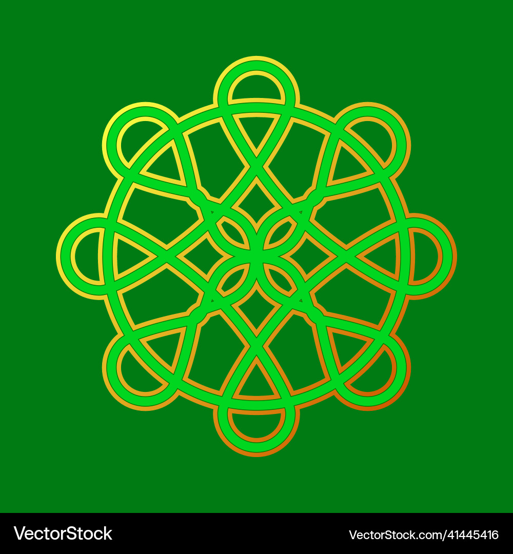Celtic knot element of ornament Royalty Free Vector Image