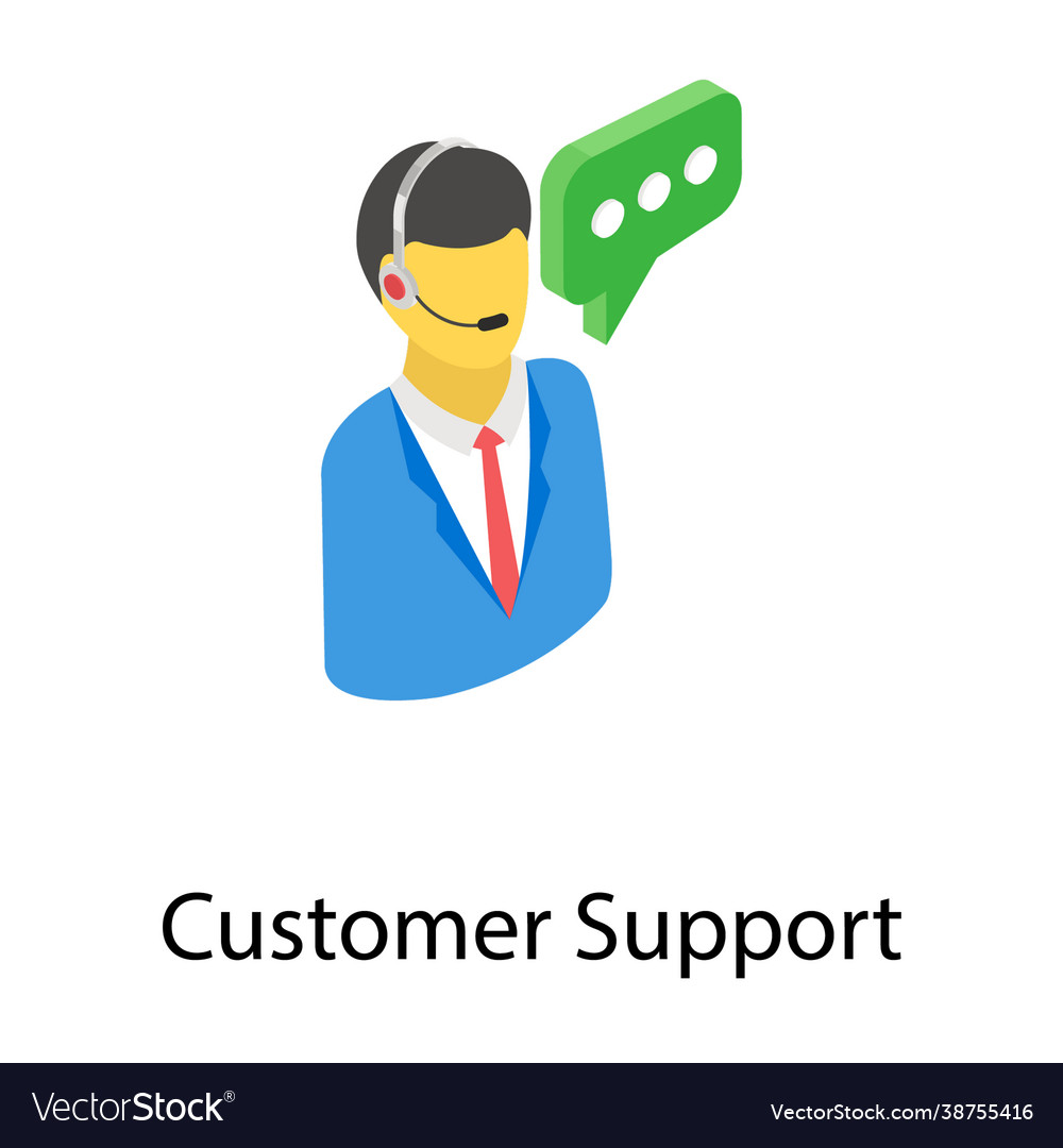 Customer support Royalty Free Vector Image - VectorStock