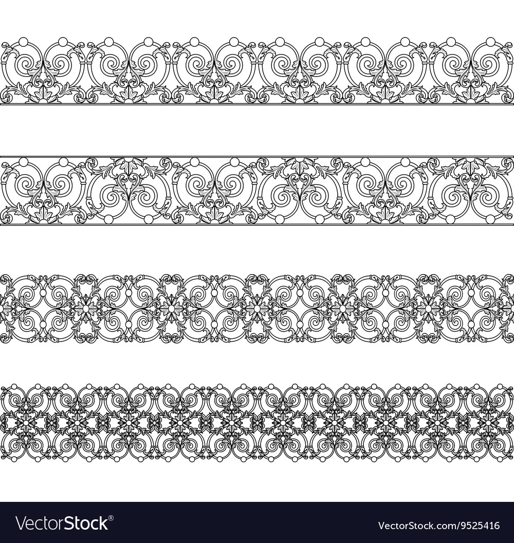 Set of borders Royalty Free Vector Image - VectorStock