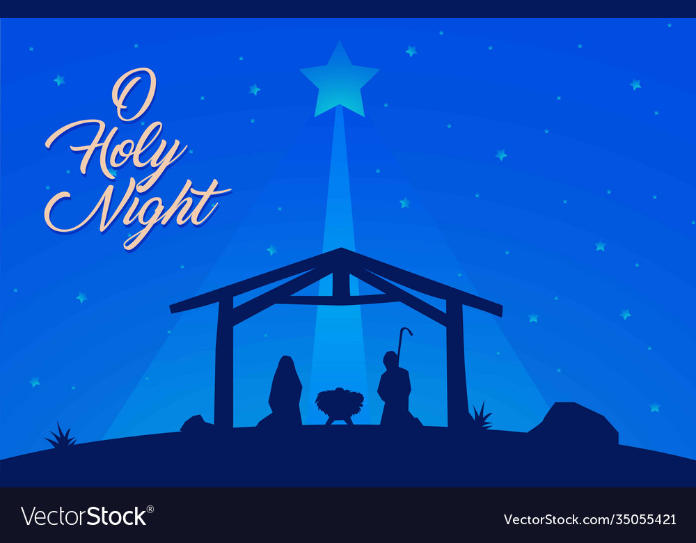 Holy night Royalty Free Vector Image - VectorStock