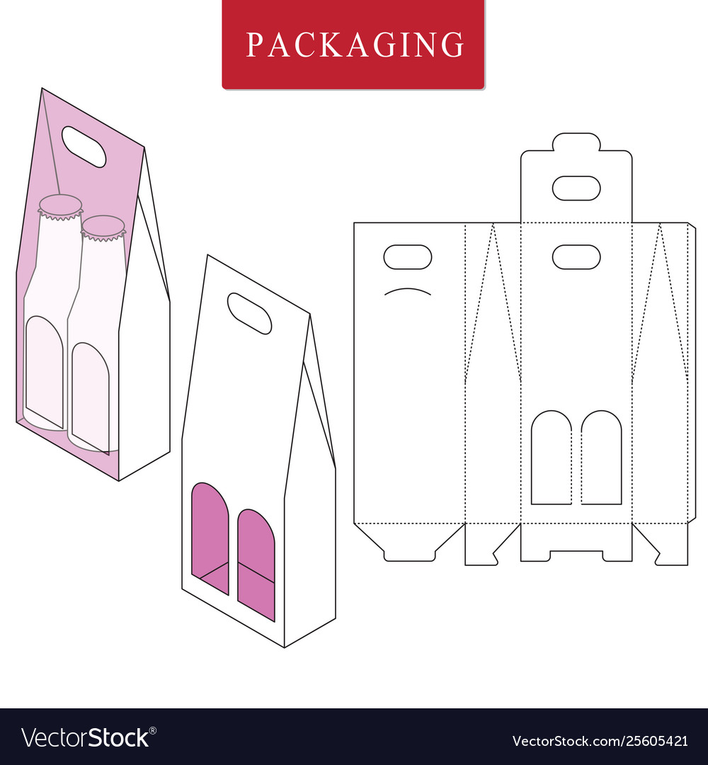 Packaging for can bottle Royalty Free Vector Image