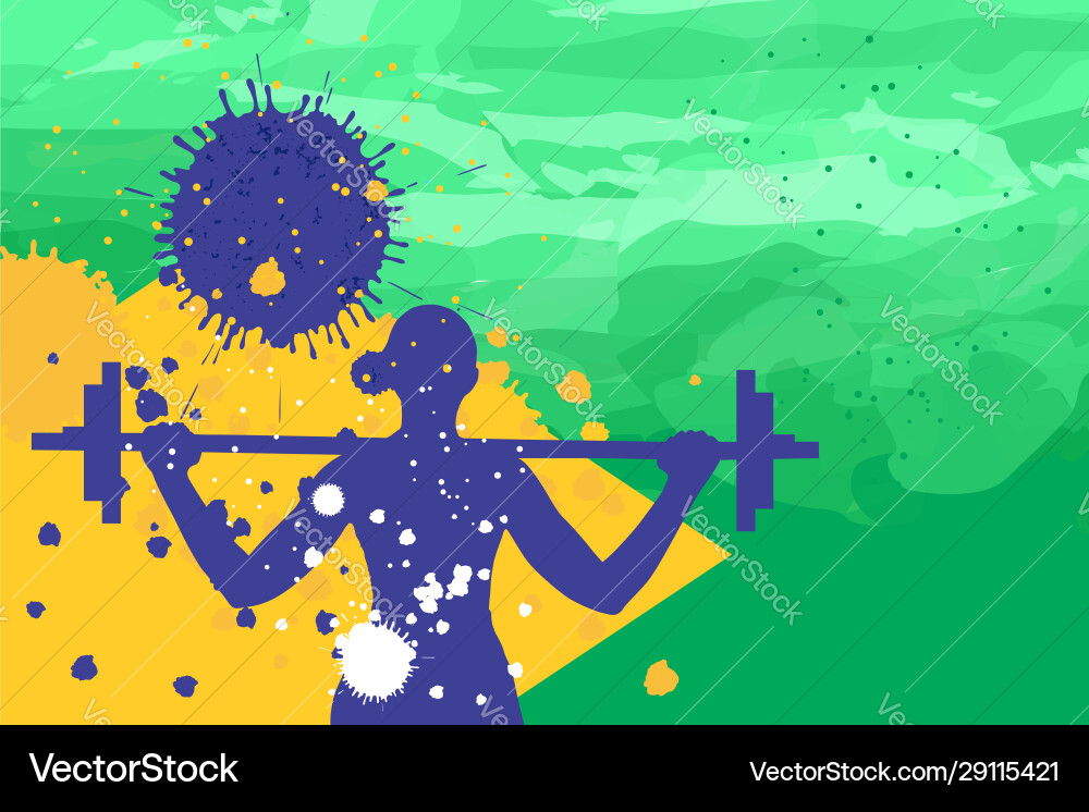 Pump fitness motivation concept Royalty Free Vector Image