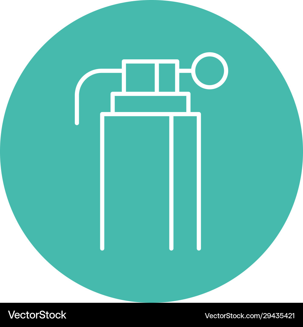 Smoke bomb military force line block style Vector Image