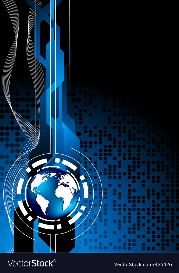 Tech background Royalty Free Vector Image - VectorStock