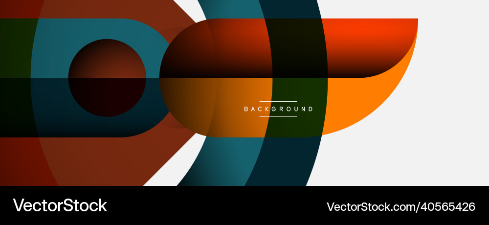 Trendy shapes color minimal design composition Vector Image