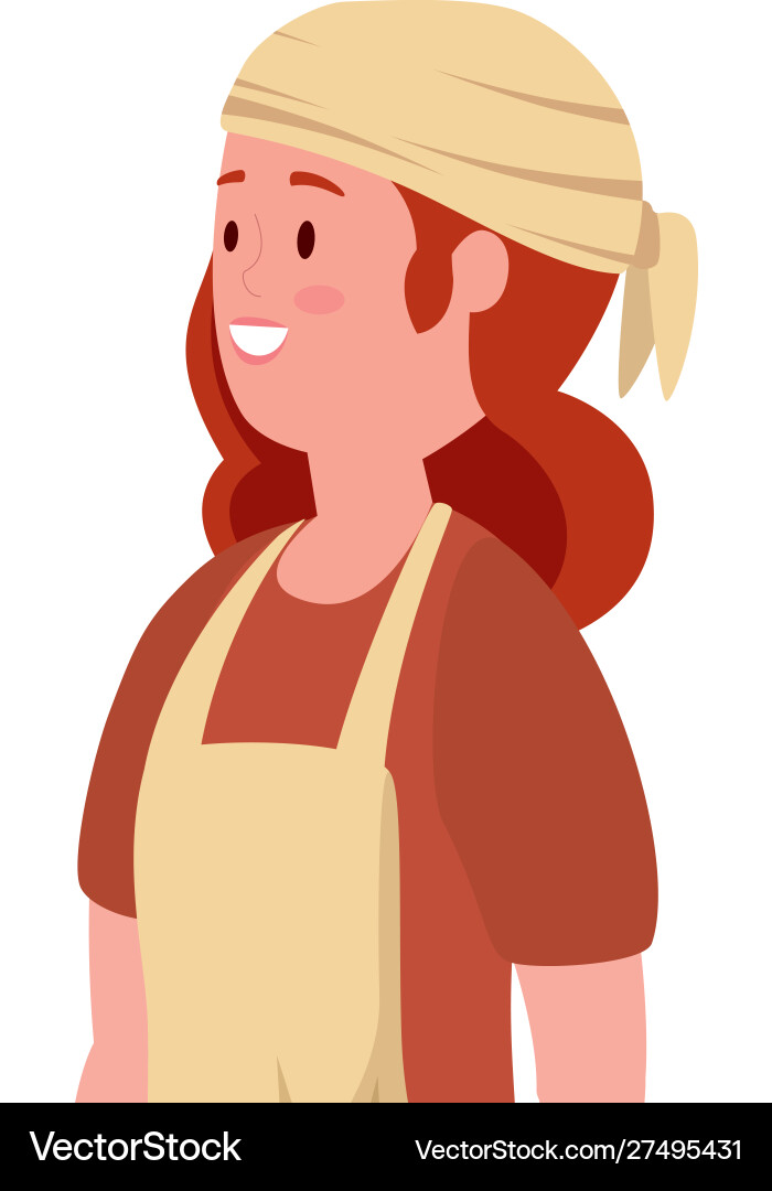 Cinderella fairytale avatar character Royalty Free Vector