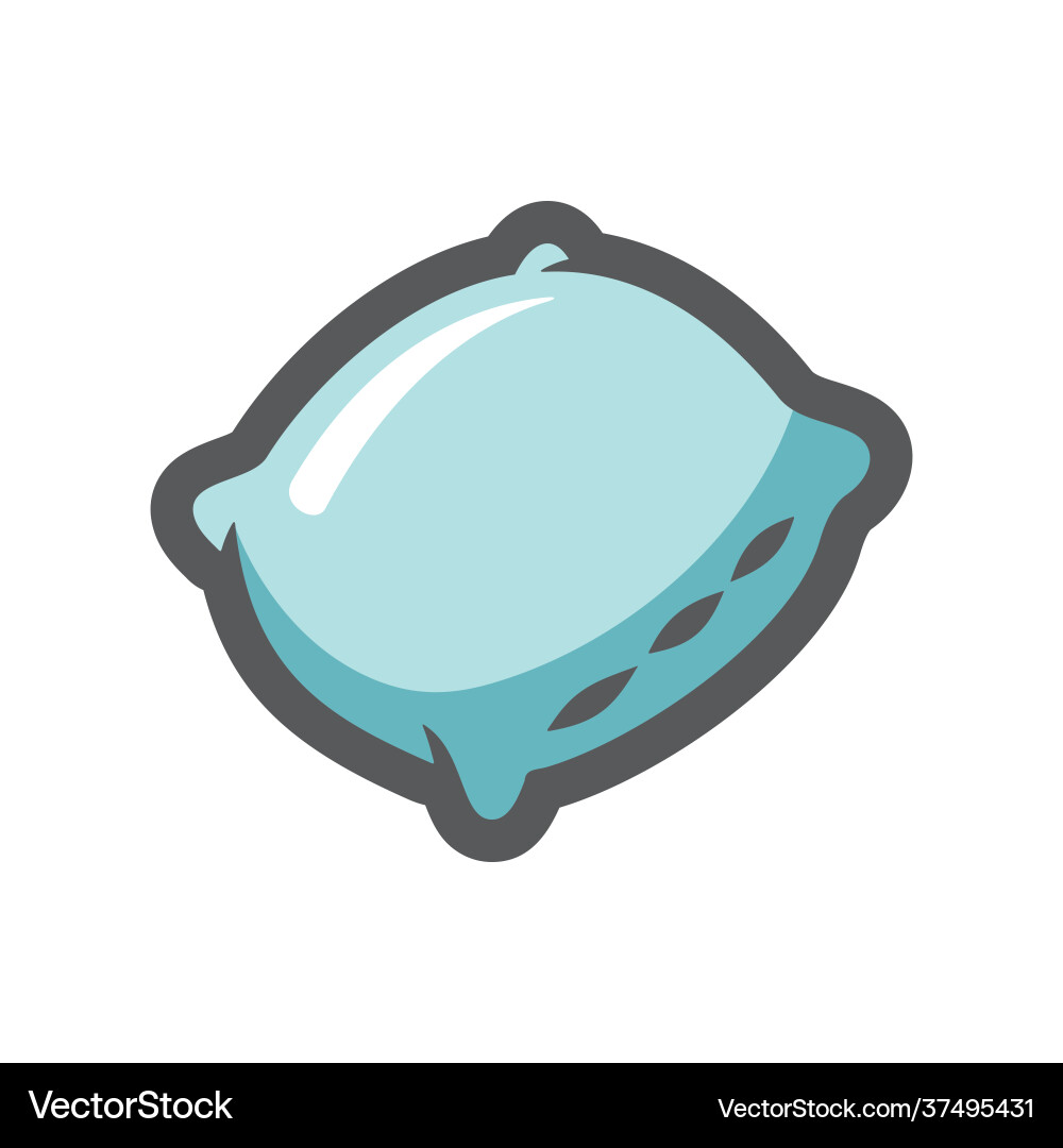 Pillow sleep aid icon cartoon Royalty Free Vector Image
